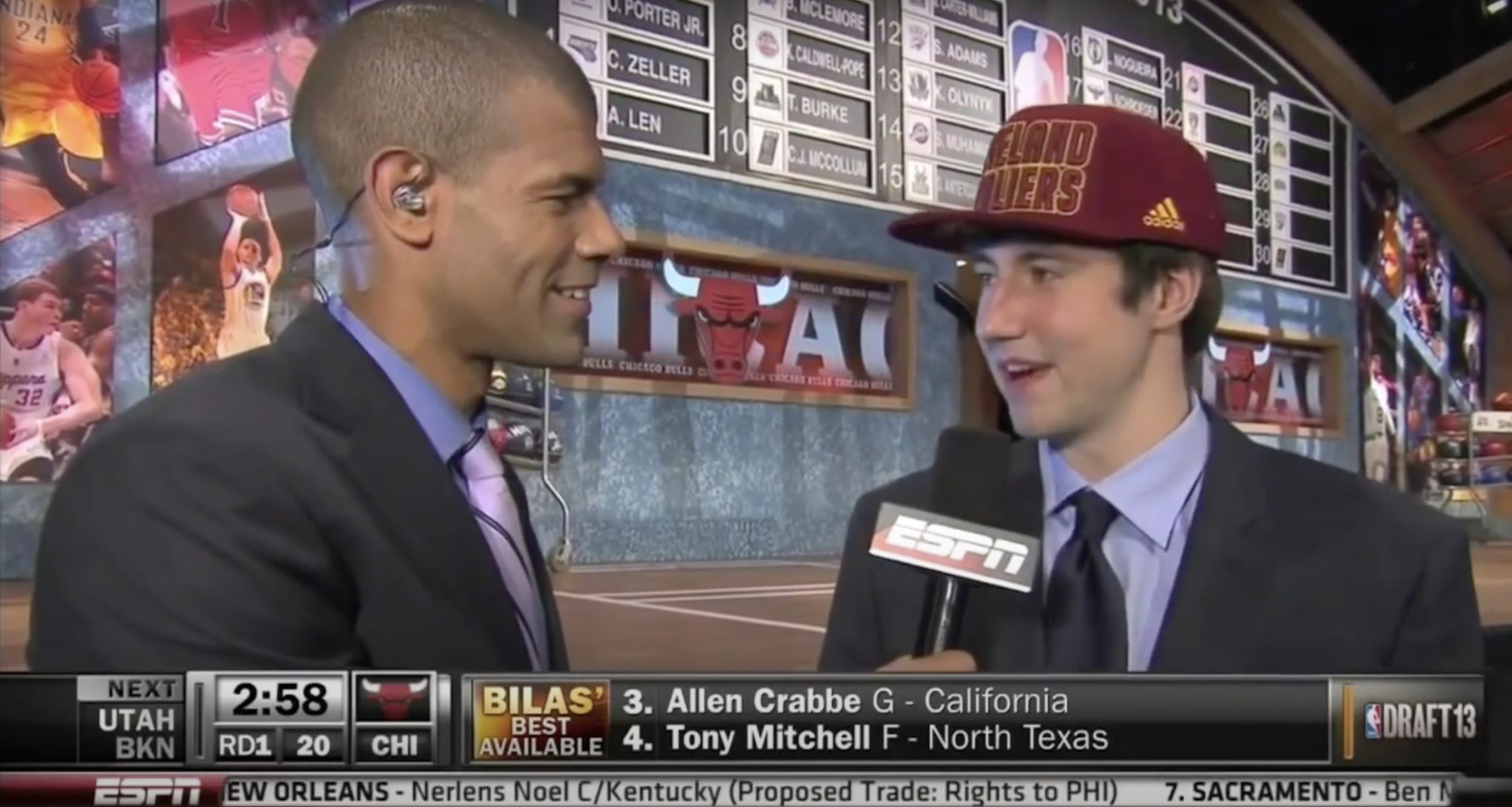 Shane Battier interviews Sergey Karasev on ESPN