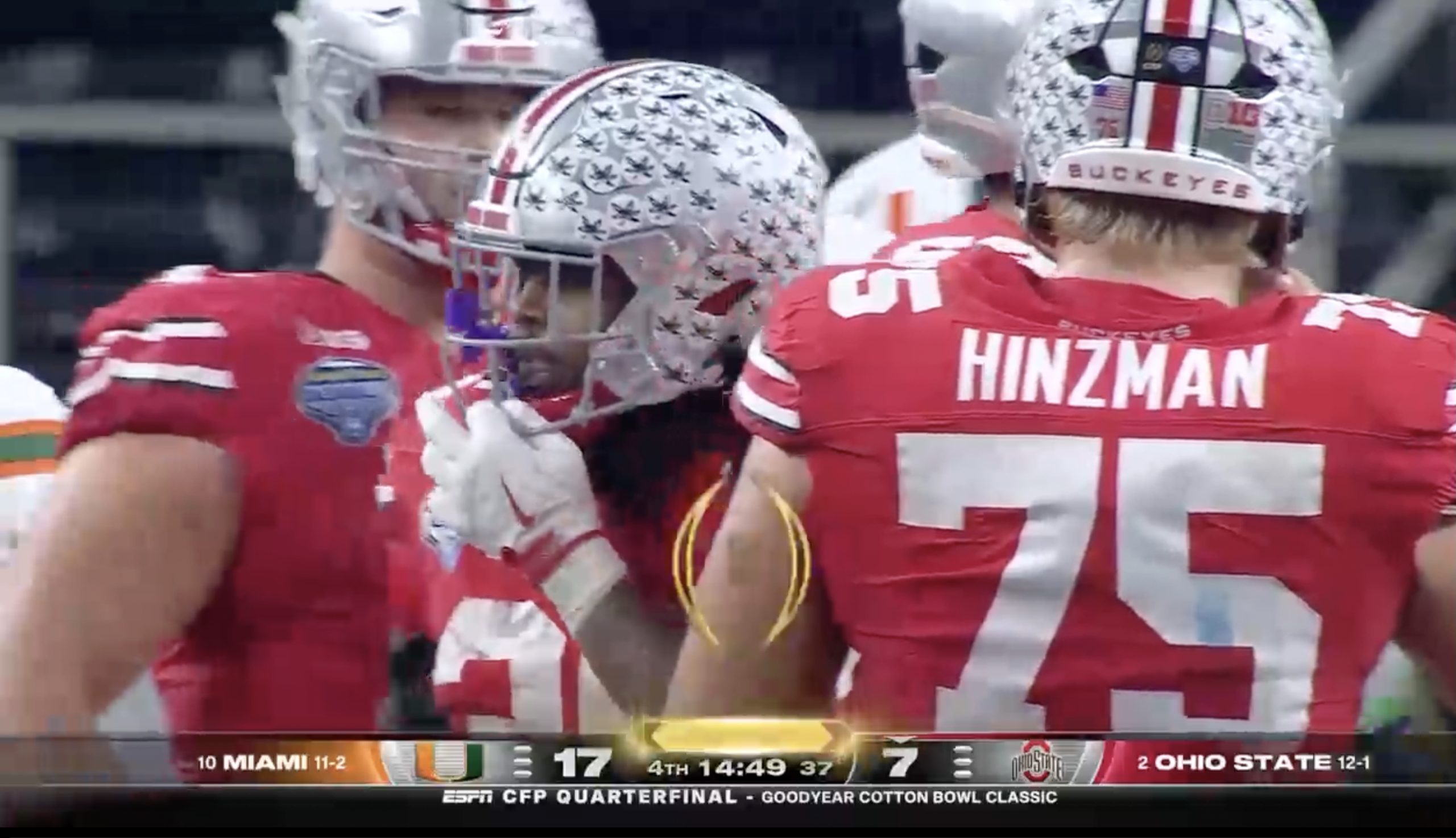 ESPN CFP scorebug yellow flash frustrates viewers