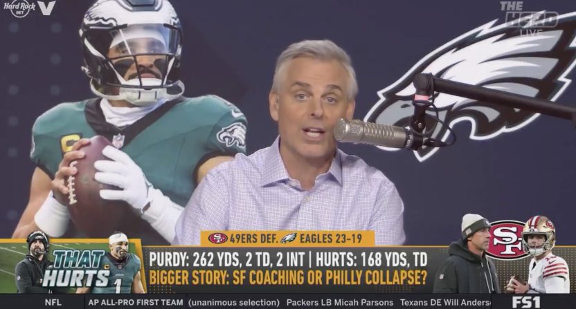 Colin Cowherd has crazy quote to assess 49ers-Eagles coaching
