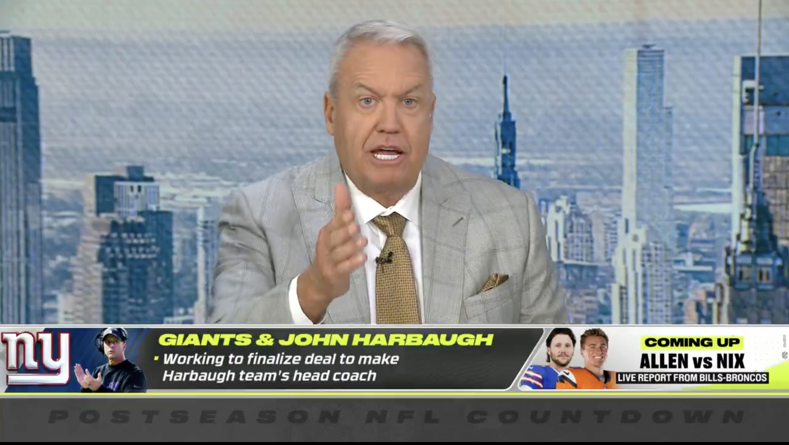 Rex Ryan: John Harbaugh and Giants 'absolutely' a playoff team