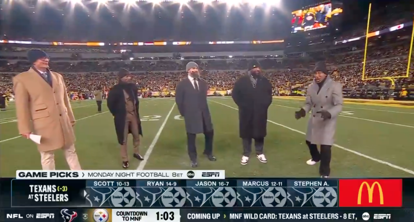 Stephen A. Smith joins ESPN's pregame show ahead of Steelers-Texans