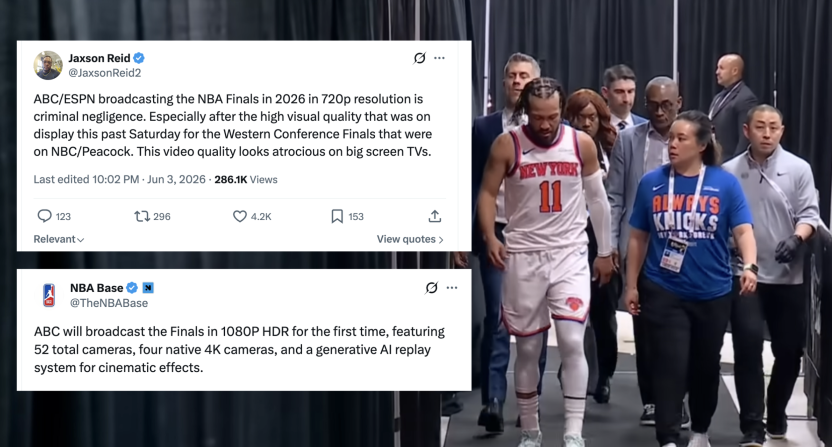 Is the picture quality on the NBA Finals better or worse? The answer is ...
