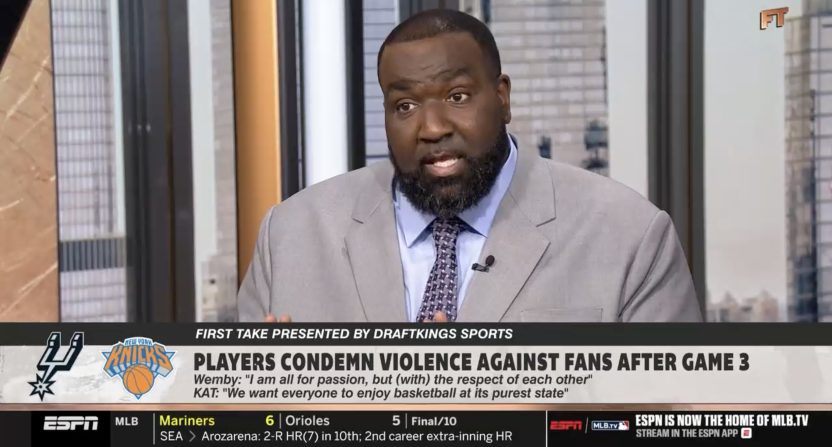 Kendrick Perkins blames fan violence on gambling